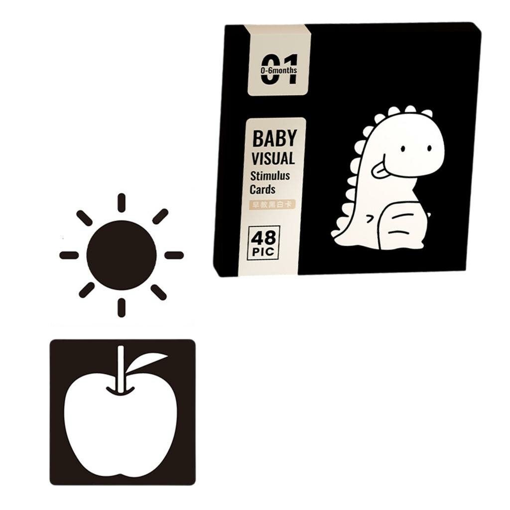 Черно-белые карточки для младенцев, - Черно-белый 48