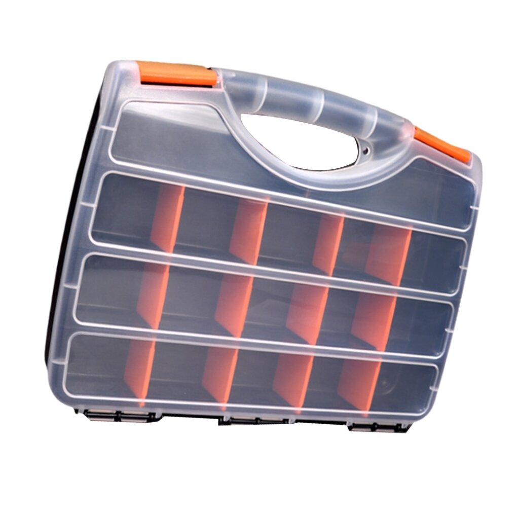 Съемный пластиковый ящик для инструментов с несколькими отделениями для хранения с отделением-B-320 маленький отсек, съемный (портативный
