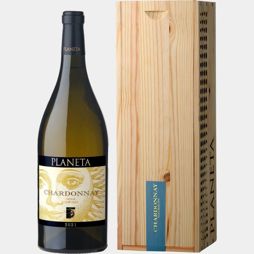 Chardonnay Menfi DOC Planeta (wooden box)
