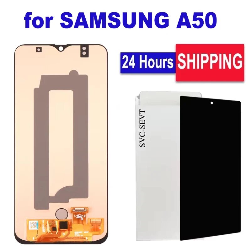 Протестированный OLED ЖК-дисплей 6,4 дюйма для замены сенсорного экрана Samsung A50, дисплей для фотографий/DS, фотографий (глобальная версия)