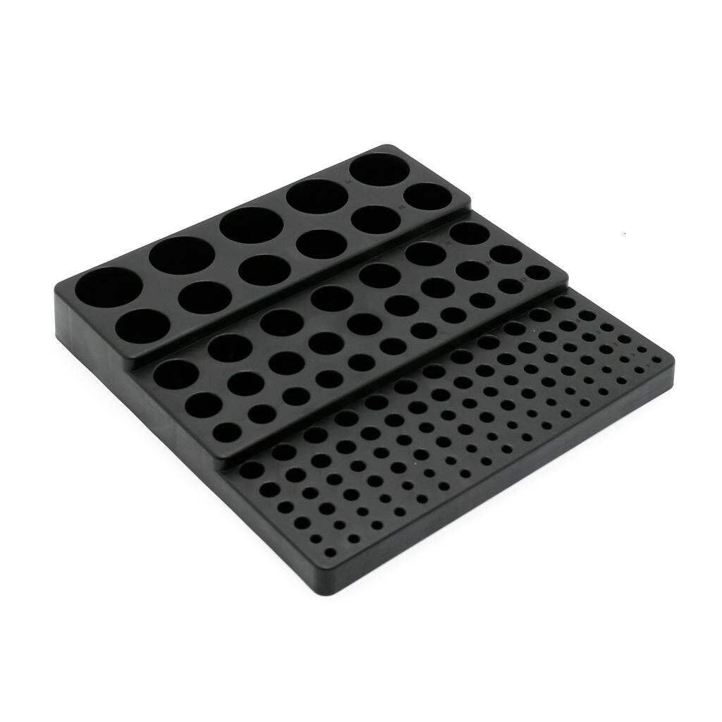 Коробка для хранения свёрл с 131 гнездом, Черный