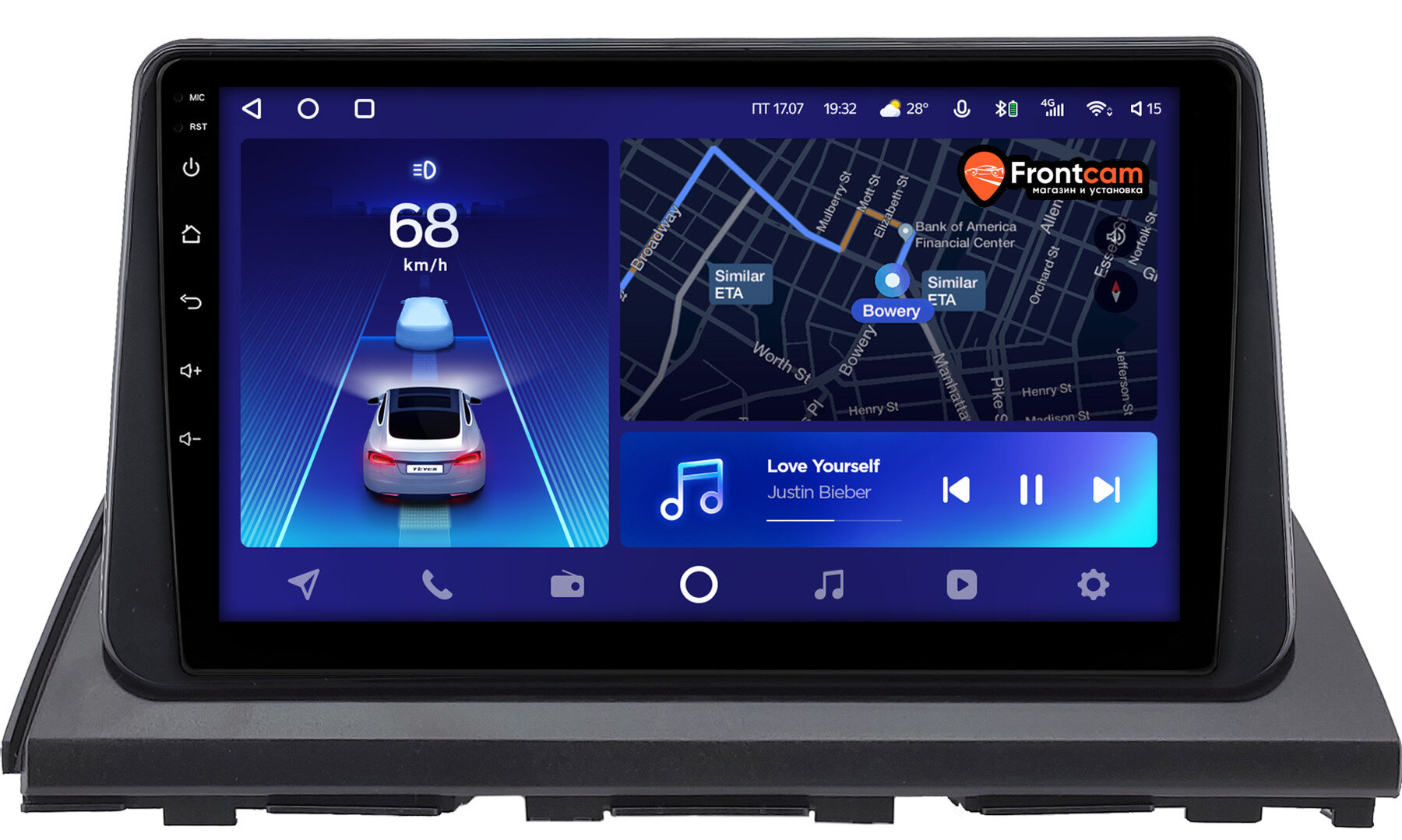 Штатная магнитола Honda Odyssey 5 2020-2024 (Тип 2, глянцевая) Teyes CC2 PLUS 6/128 10" RM-10-1133 Android 10 (4G-SIM, DSP, QLed)