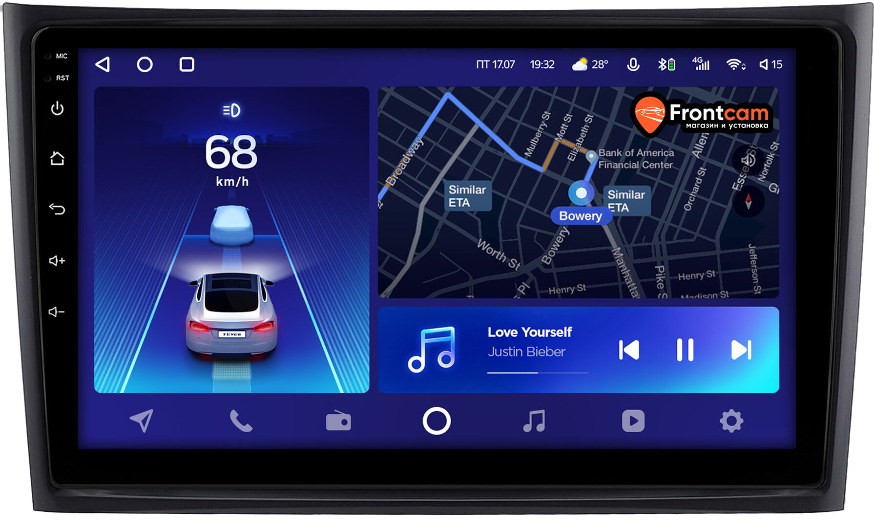 Штатная магнитола Volvo XC90 2002-2014 (Тип 1, can LZ, устанавливается вниз) Teyes CC2 PLUS 4/64 10" RM-10-2566 Android 10 (4G-SIM, DSP, QLed)