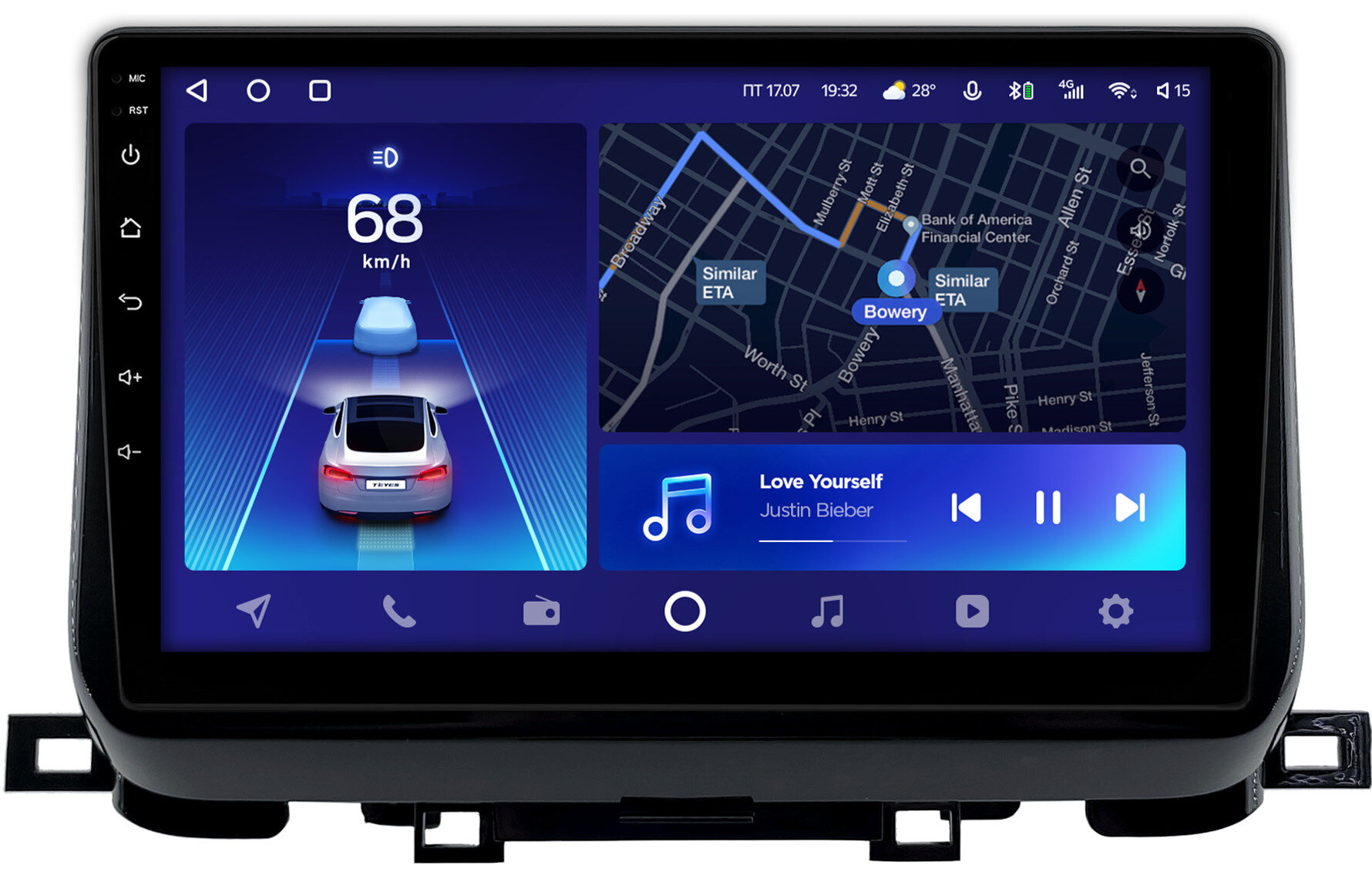 Штатная магнитола Kia Sportage (NP) 2018-2021 Teyes CC2 PLUS 6/128 10" RM-10-497 Android 10 (4G-SIM, DSP, QLed)