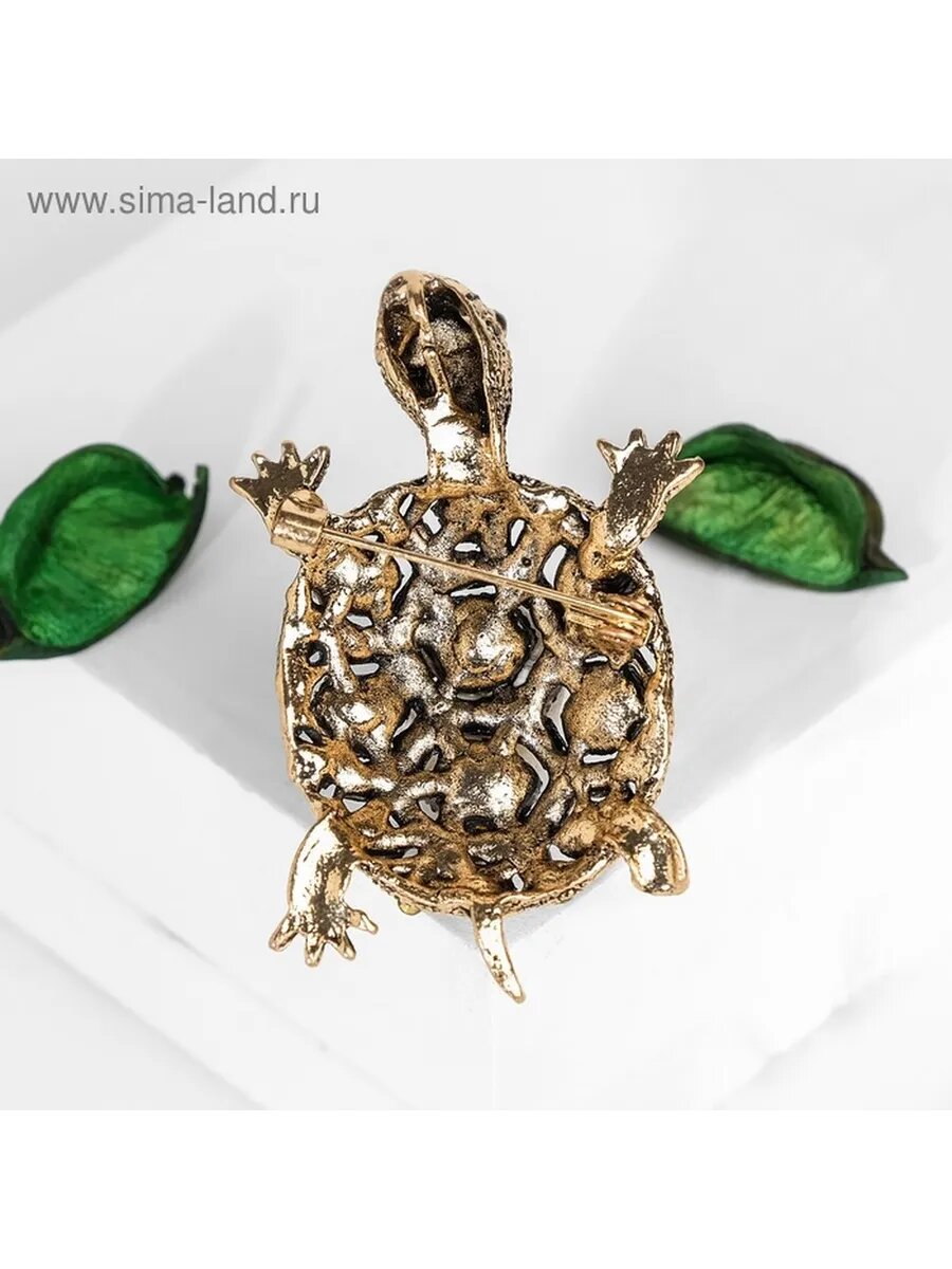 Брошь, стразы