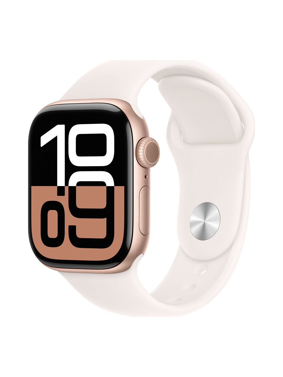 Умные часы Apple Watch Series 10 46 мм Aluminium Case GPS, M/L, Rose Gold/Light Blush Sport Band