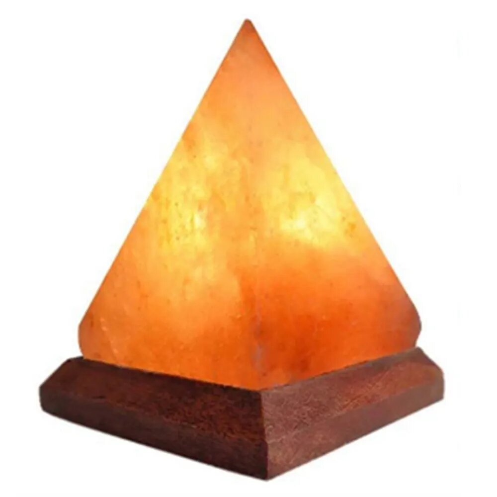 USB Led Pyramid Salt Crystal Lamp Кристаллическая Декоративная Лампа Атмосфера