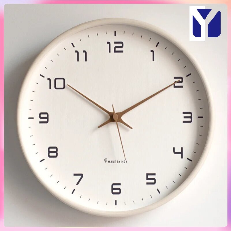 Эксклюзивные деревянные настенные часы 10 дюймов в скандинавском стиле, оснащенные секундной стрелкой