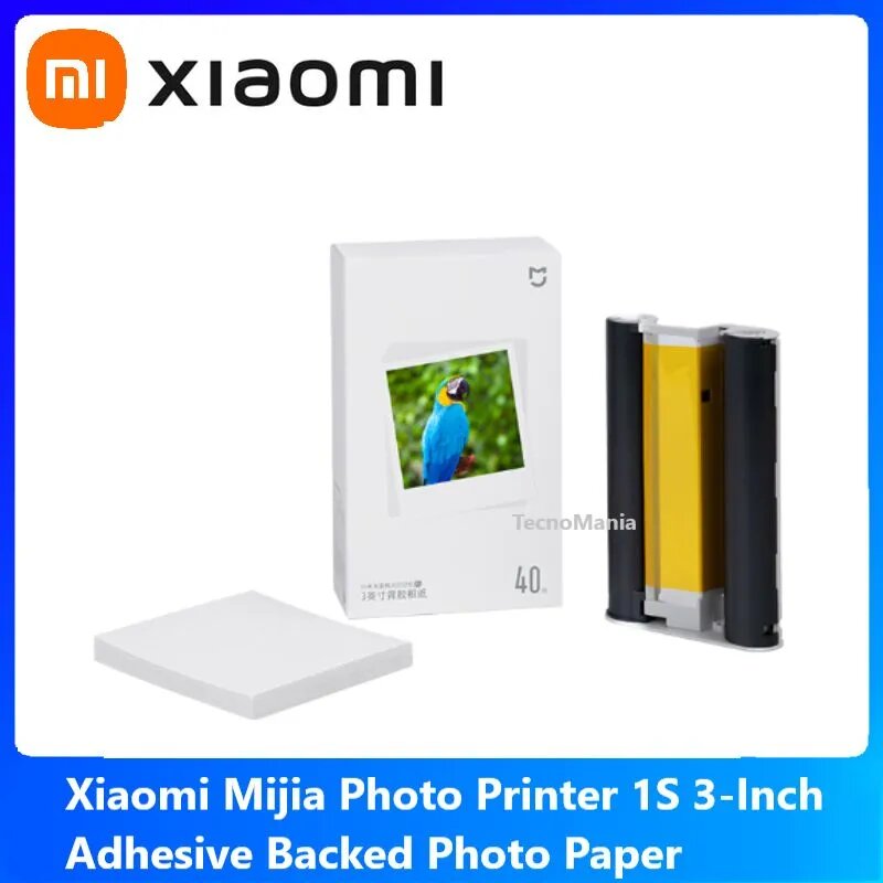 Фотобумага Xiaomi Mijia для фотопринтера 1S 3-Inch, 40 листов, термотрансферная печать
