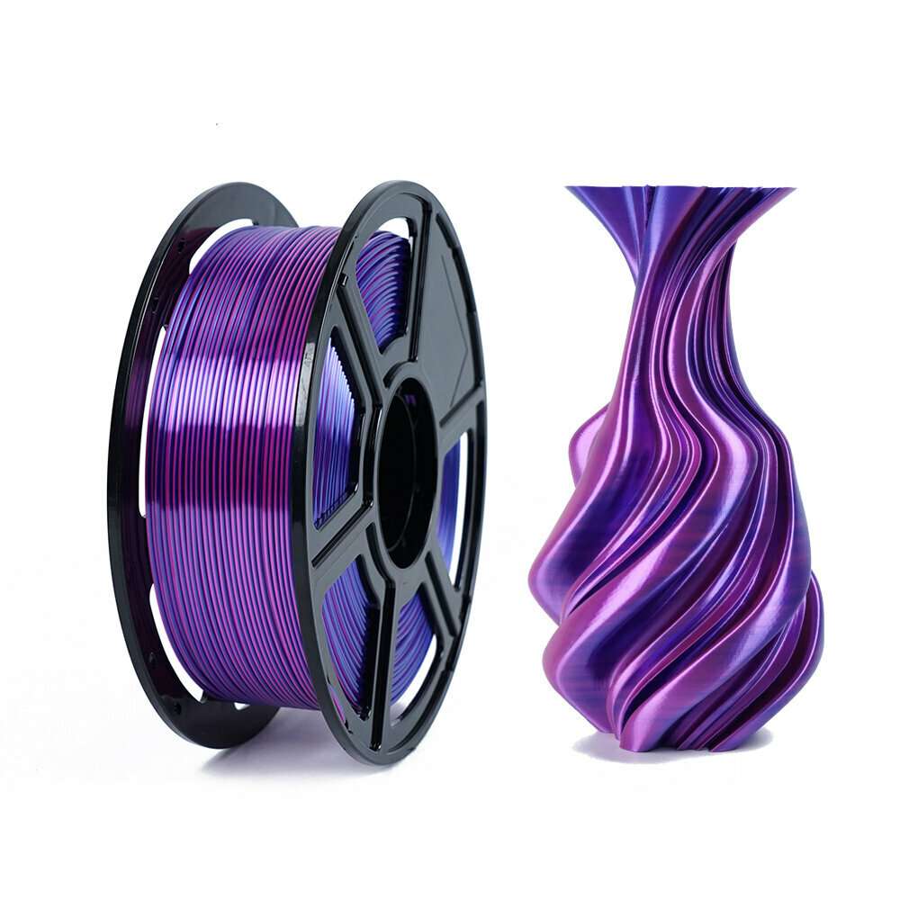 Филамент FLASHFORGE PLA Материалы расходные для 3D-принтера 1.75mm 1 кг Синий и малиновый двухцветный Плавная печать