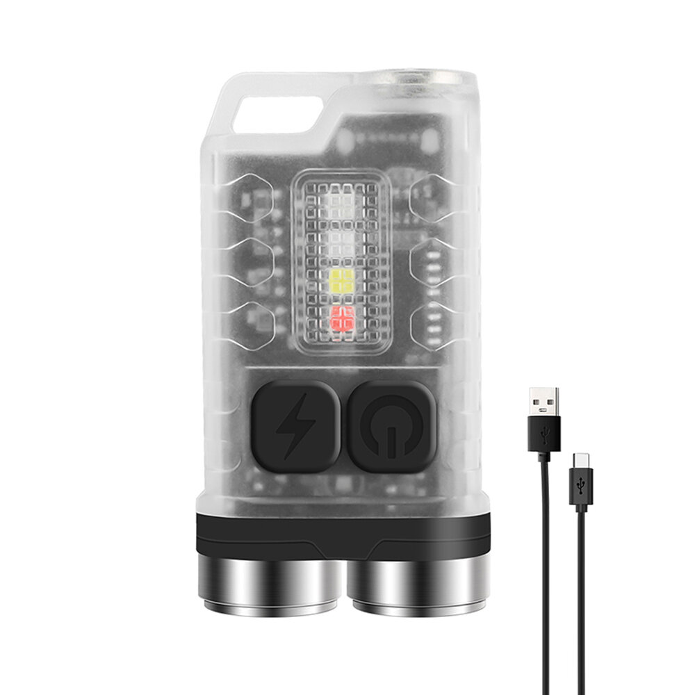 Мини-Фонарик: 56x31x15 мм IP65 900 Люмен - Светодиодный Фонарик На Брелке С 4 Цветами Для Кемпинга И Походов