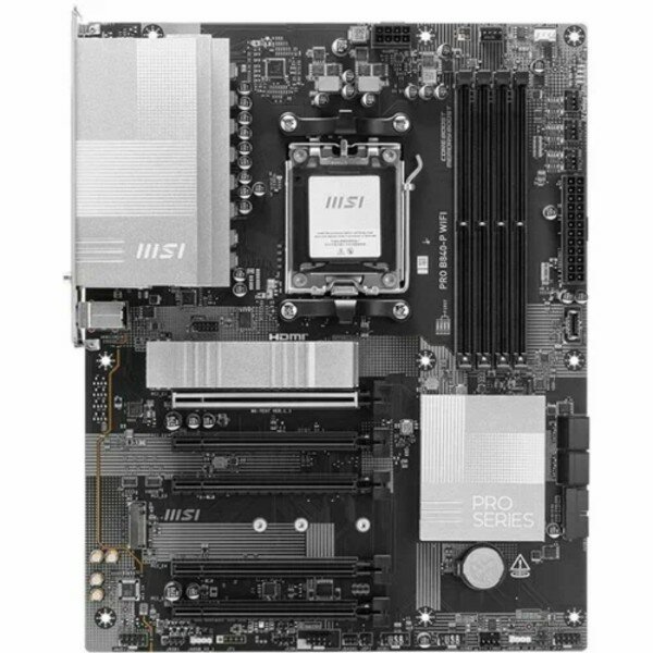 Материнская плата MSI PRO B840M-B, AM5, AMD B840, 2xDDR5, 4xSATA, 2xM.2, 1xPCIe 4.0 x16, 1xPCIe 3.0 x1, 1xHDMI, 1xVGA, 1x2.5Gb LAN, 4xUSB-A 5Gbps, 2xU