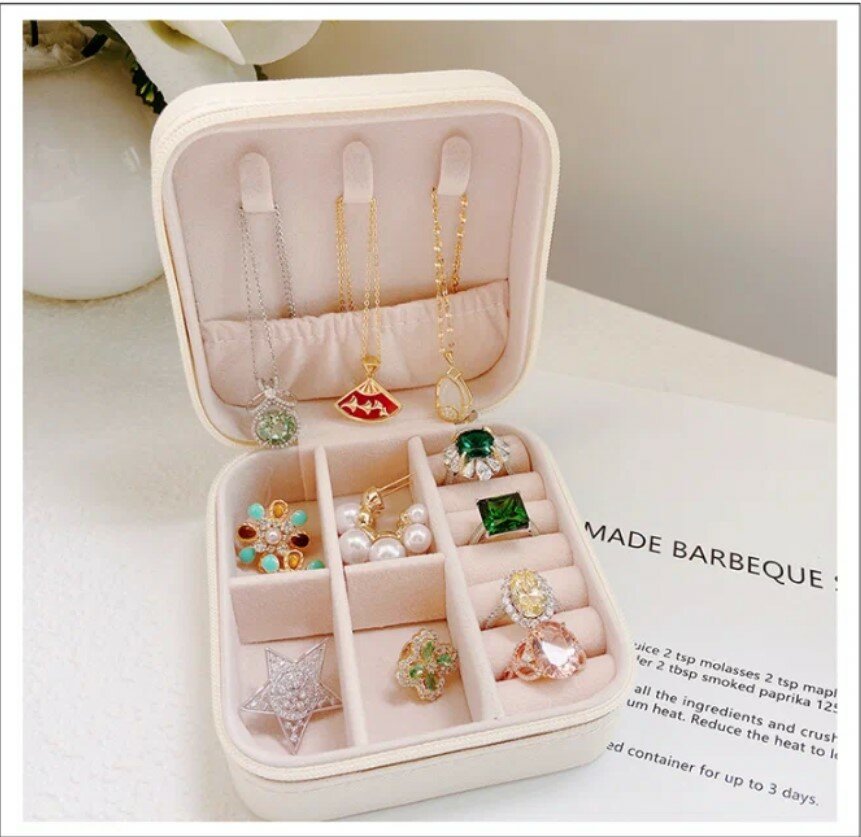 Шкатулка MyPads X7667, на молнии, дорожная, розовая, с отделениями