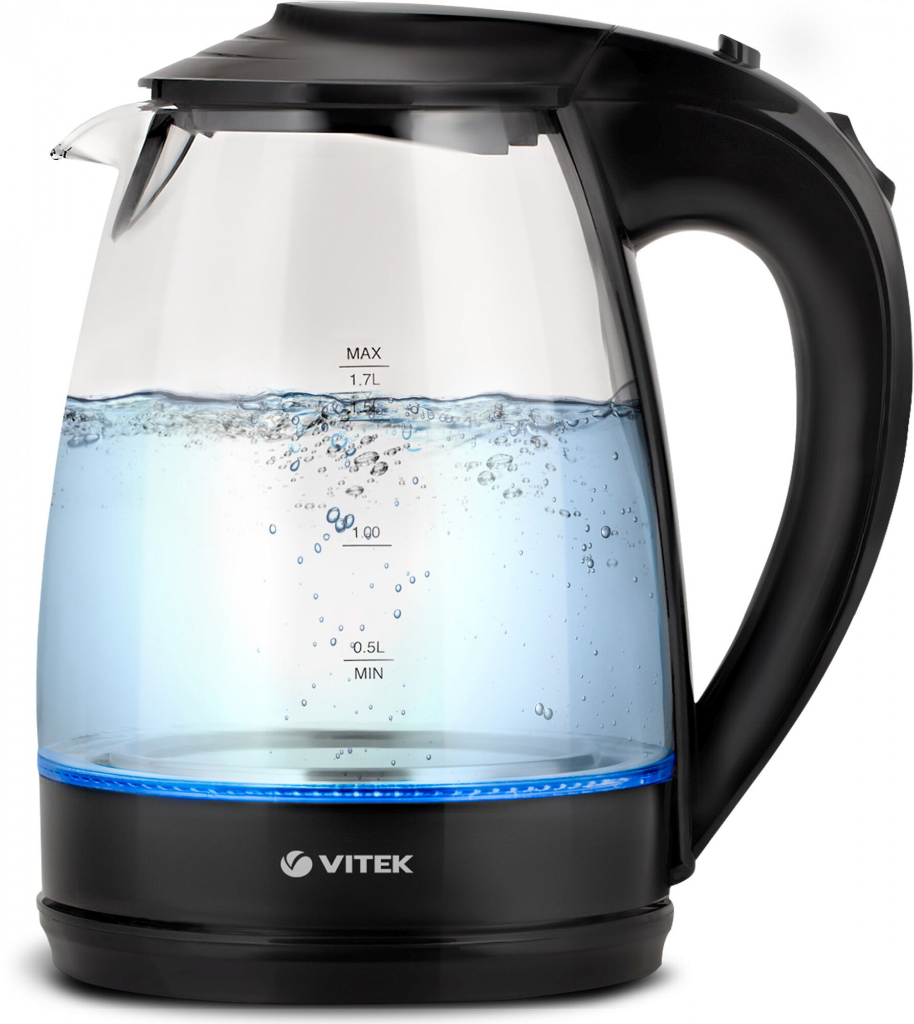 Чайник электрический Vitek VT-1122 1.7л. 2200Вт прозрачный