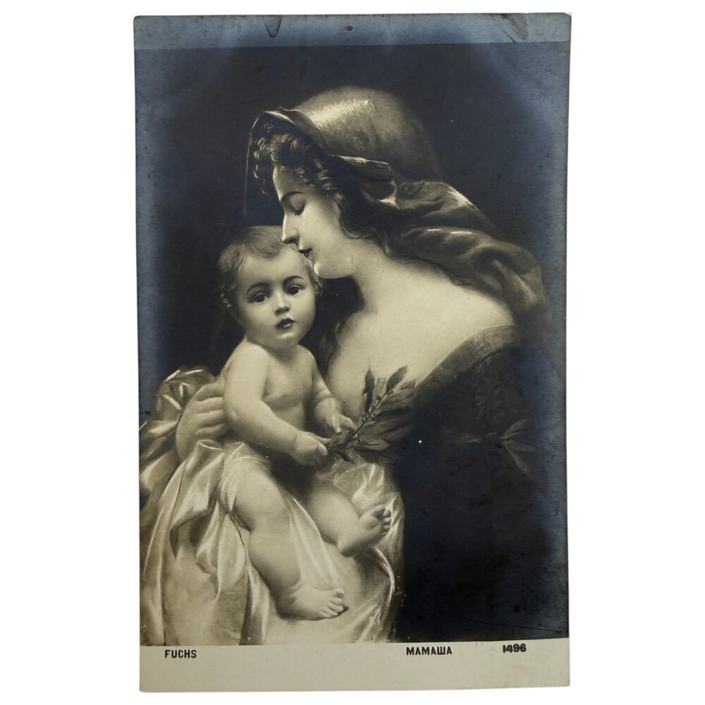 Почтовая открытка "Фукс - Мамаша" 1900-1917 гг. Германская Империя