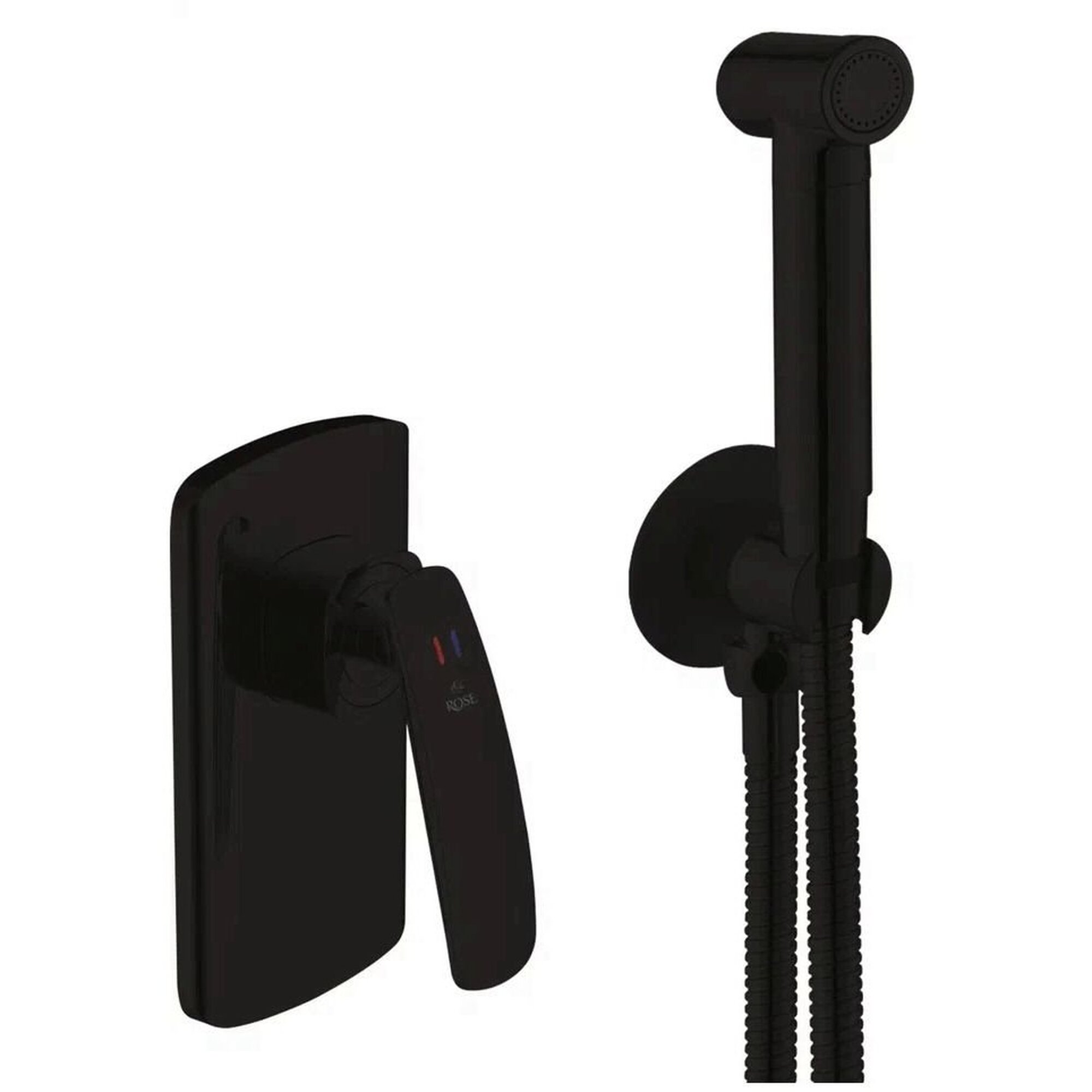 Гигиенический душ со смесителем Rose (Розе) R1105H, черный