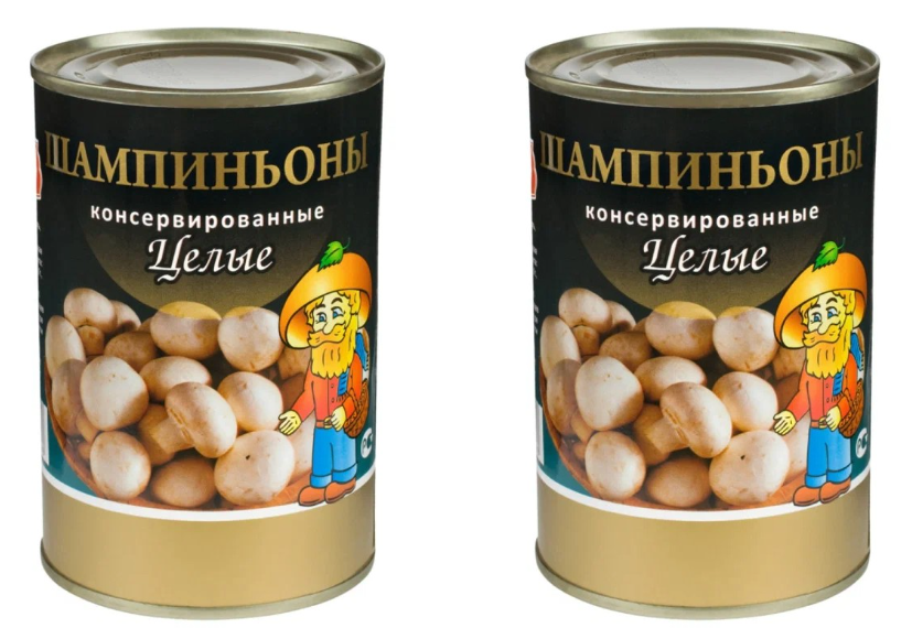 Шампиньоны целые Барко, 425 гр, 2 шт