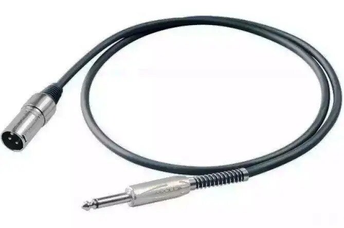 Инструментальный кабель Proel BULK220LU10 XLR (F) jack 6.3 (M), 10 м