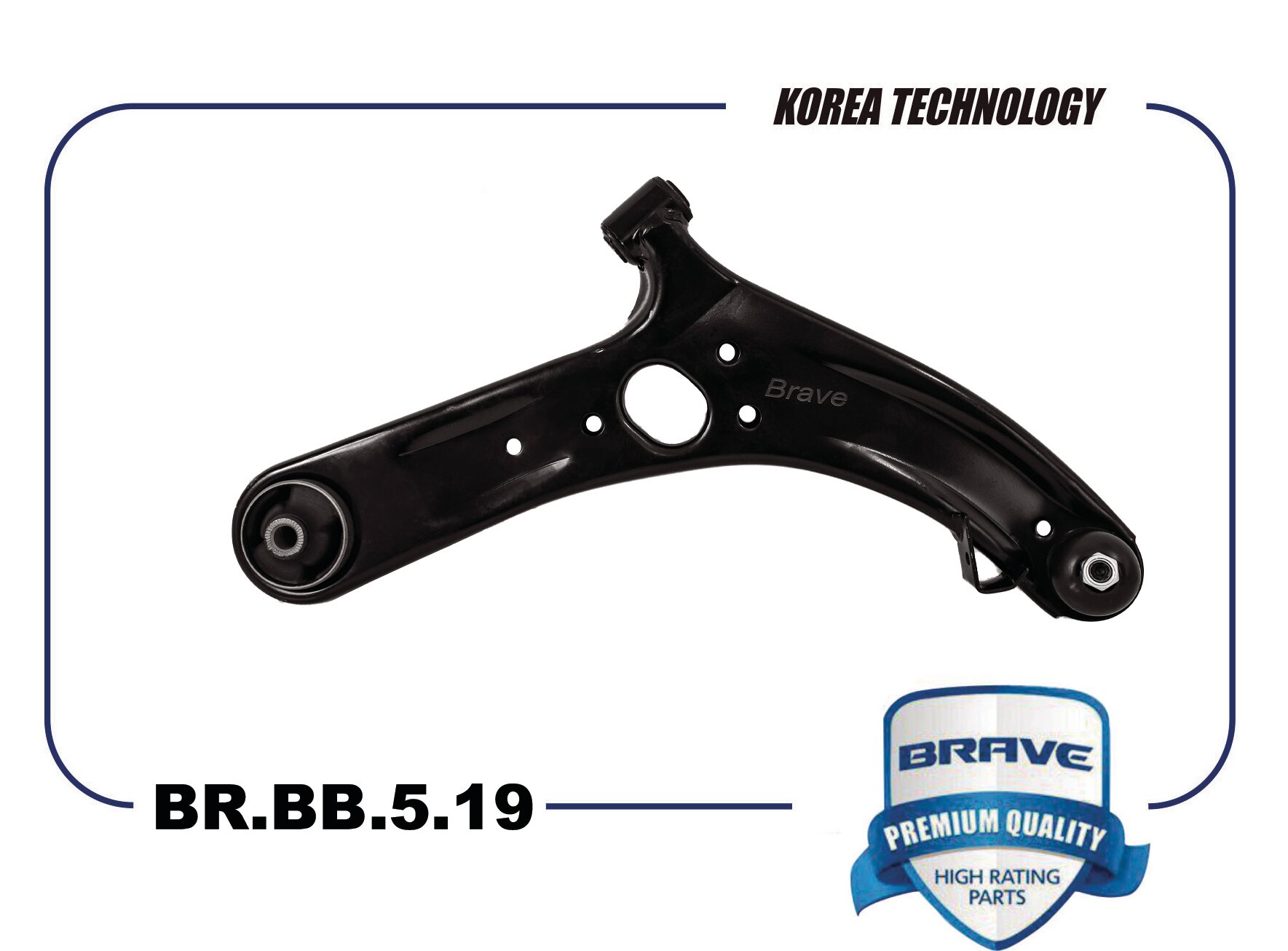 Рычаг подвески R Solaris Accent Rio Optima BRAVE BR. BB.5.19