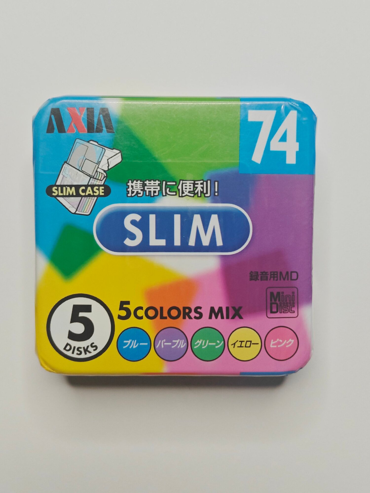 Минидиск MD AXIA Color mix 74 (5шт)