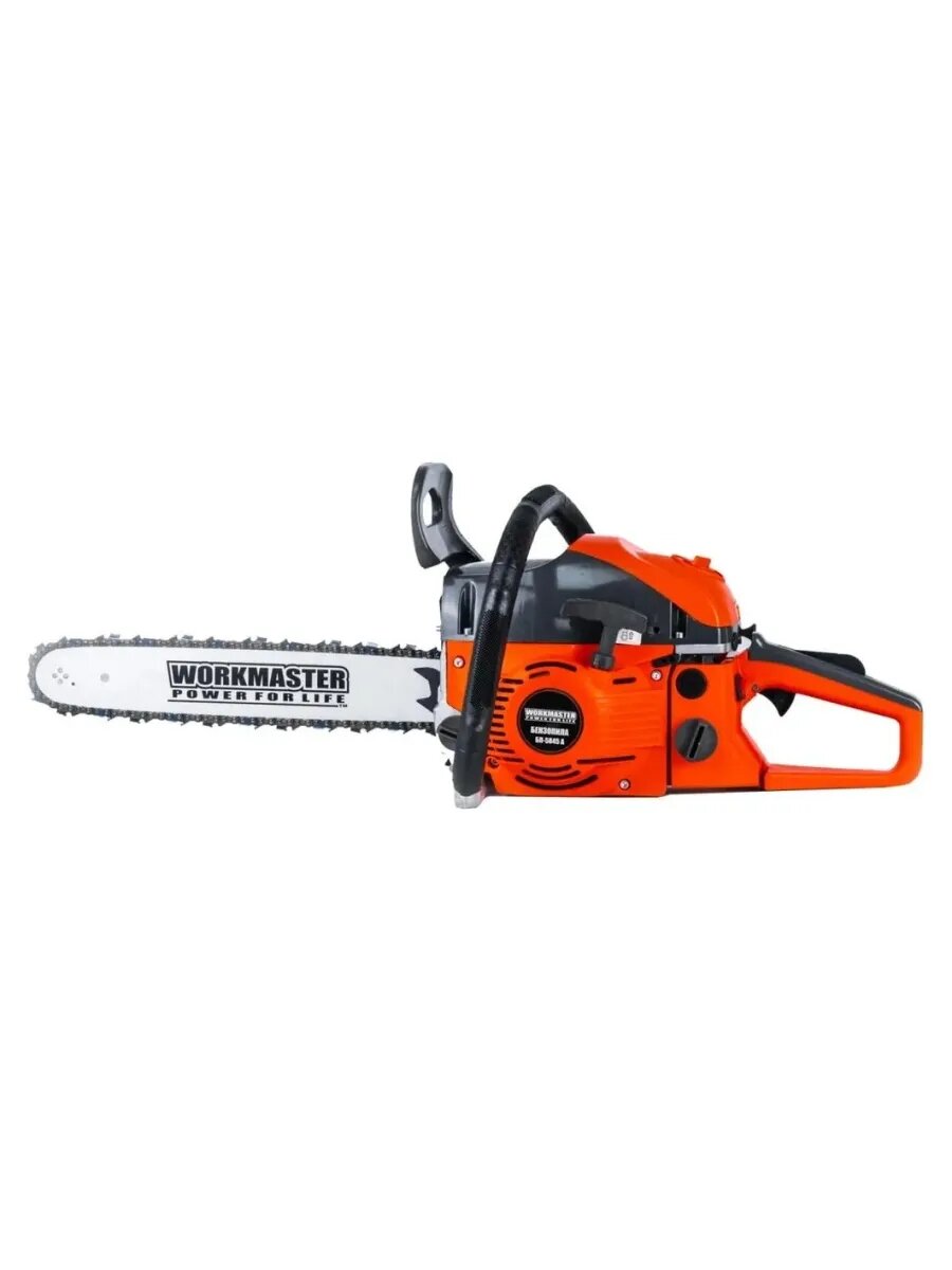 Пила бензиновая Workmaster БП-5245Н, 2200 Вт (2,7 л. с.), двухтактный, шина 45 см, 11000 об/мин, оранжевый