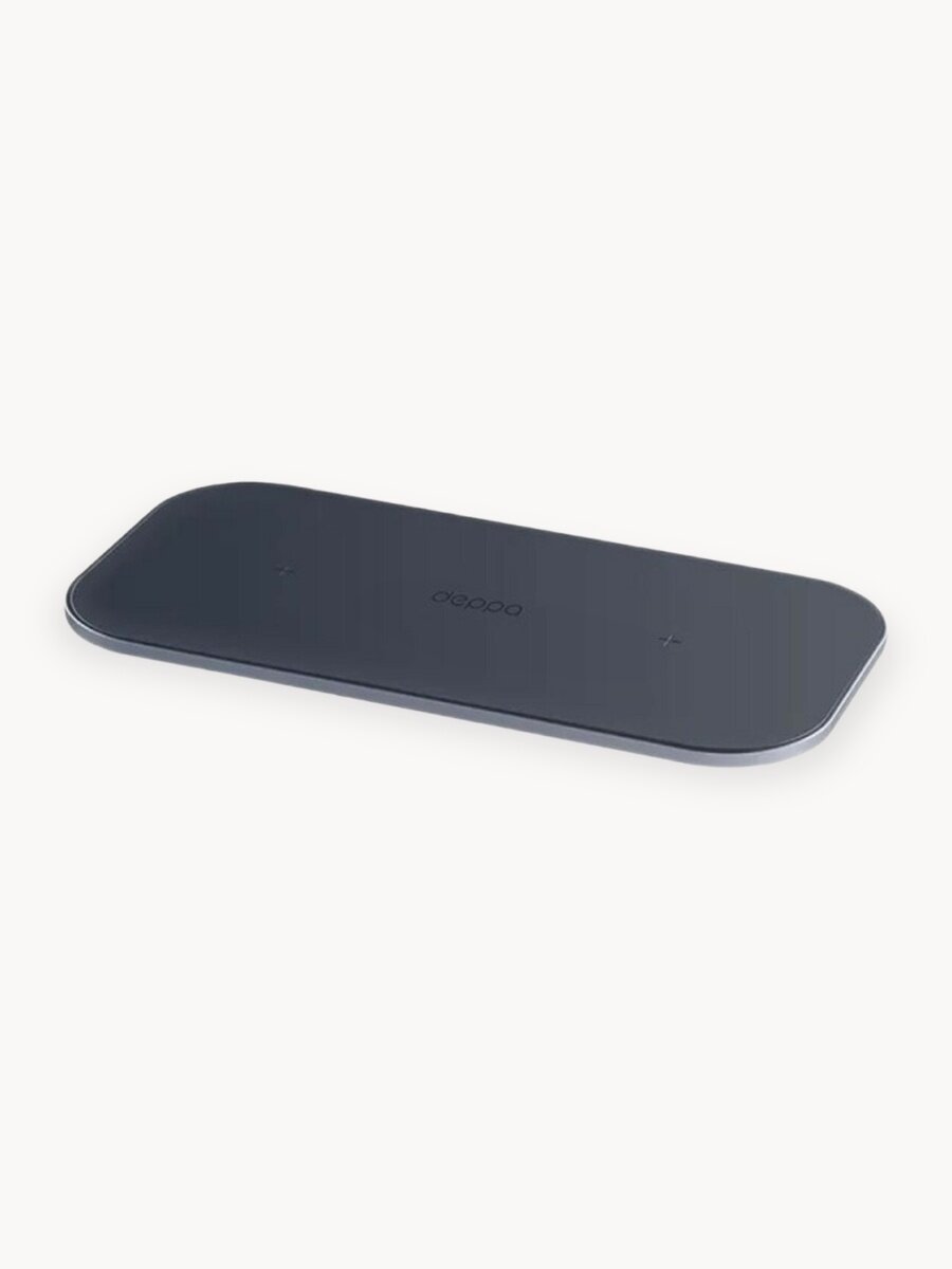 Беспроводное зарядное устройство Deppa Charging Station Dual, 3 в 1, 40 Вт, черный