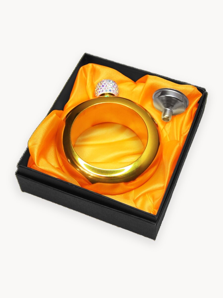 Женская фляга браслет для алкоголя 100 мл. из нержавеющей стали