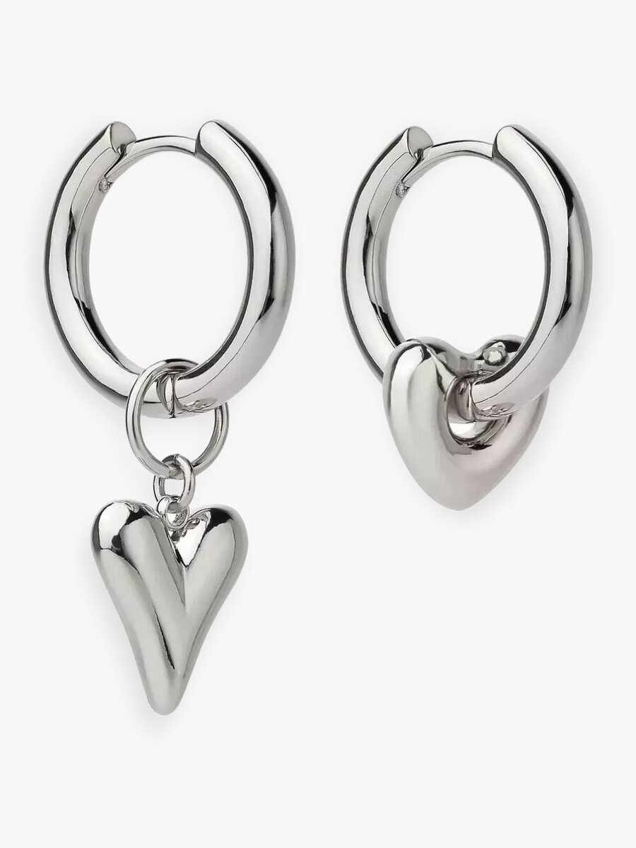 Серьги конго, с подвесками