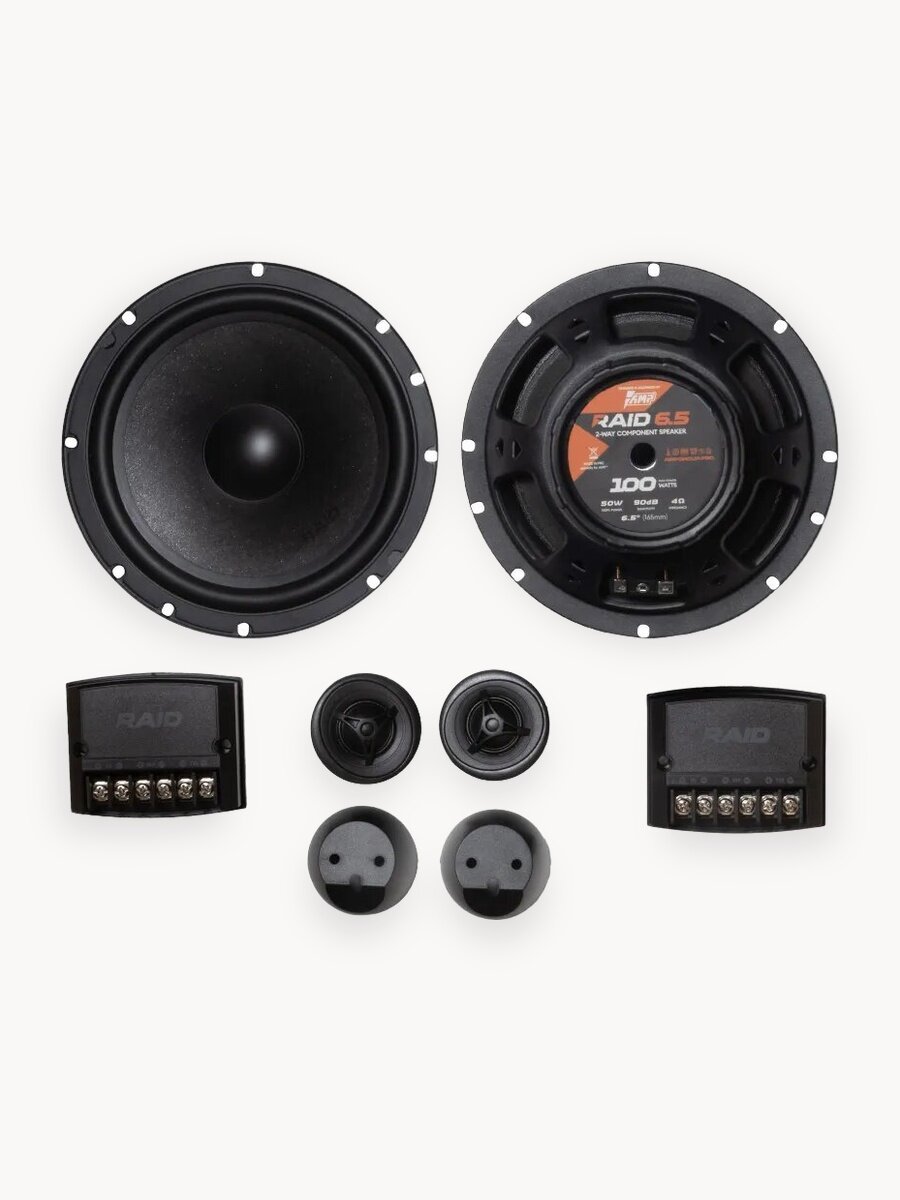 Колонки автомобильные 16.5 см./Акустика компонентная AMP Raid 6.5