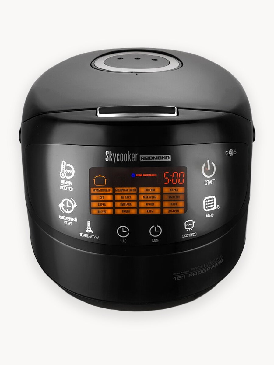 Умная мультиварка редмонд RMC-M92S, управление с телефона, 17 программ, отложенный старт, мультиповар, 5л, 1000 Вт