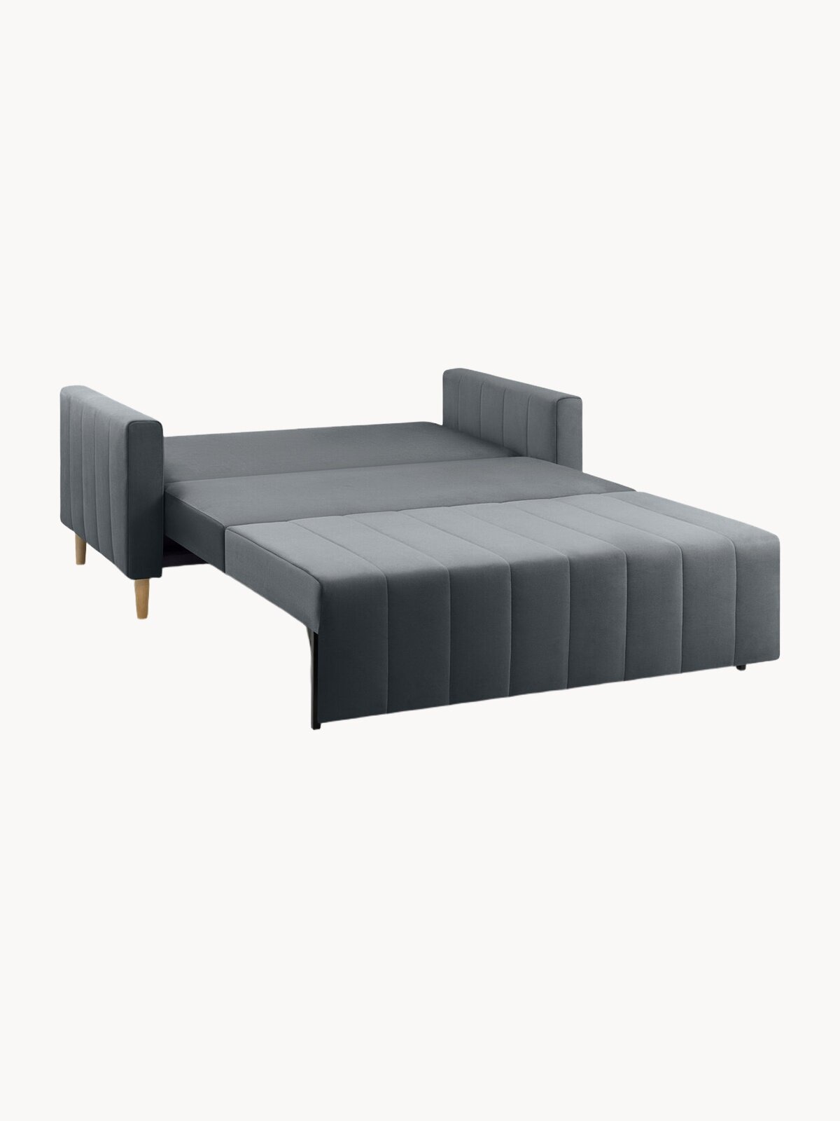 Диван-кровать раскладной Divan.ru Маре Мини 120 Velvet Grafit 142х90х79 см, спальное место 198х120 см, серый, велюр