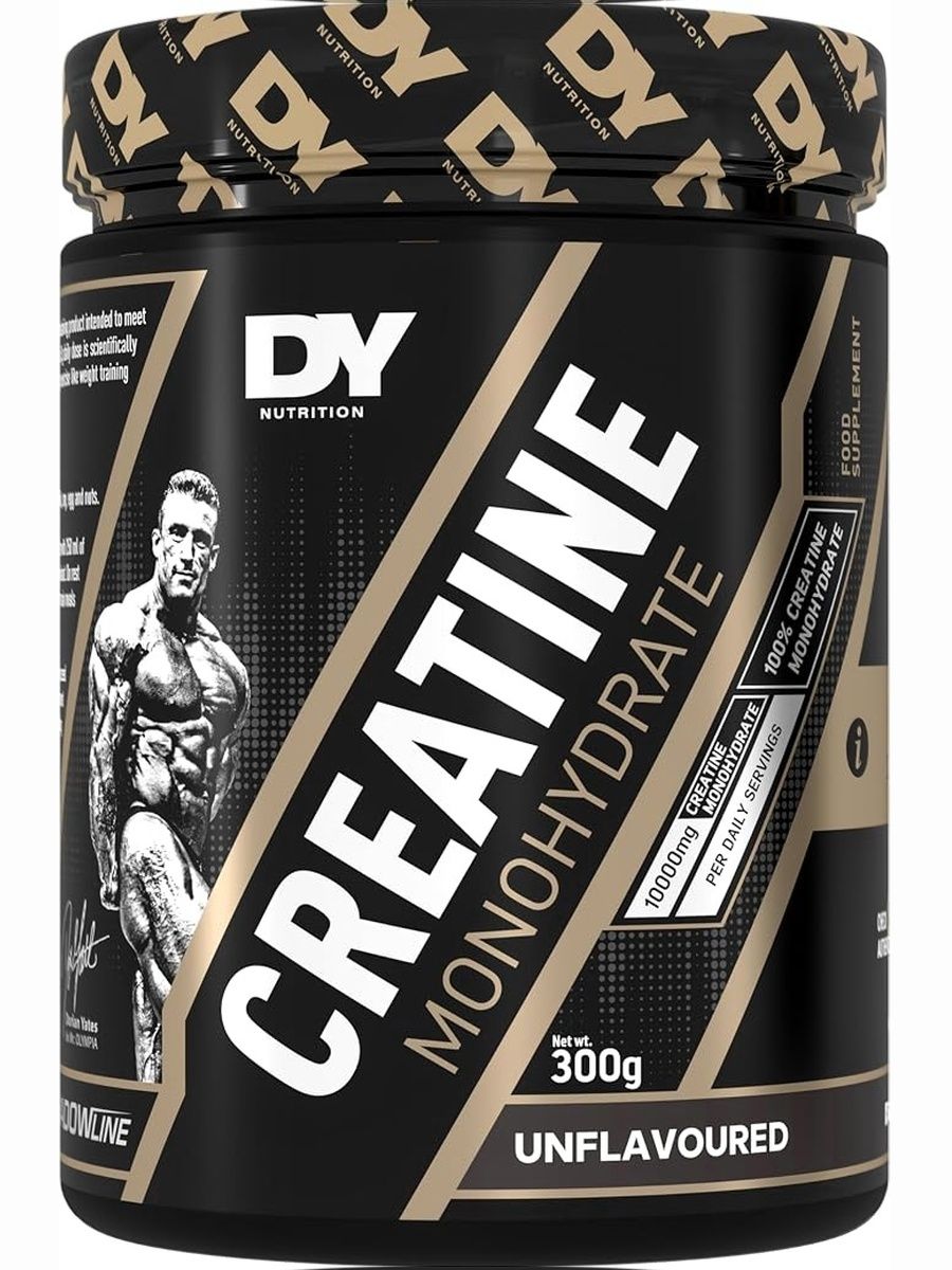 Чистый моногидрат креатина в порошке, DY Nutrition, микронизированный креатиновый порошок, быстрорастворимый, без вкуса 300 грамм