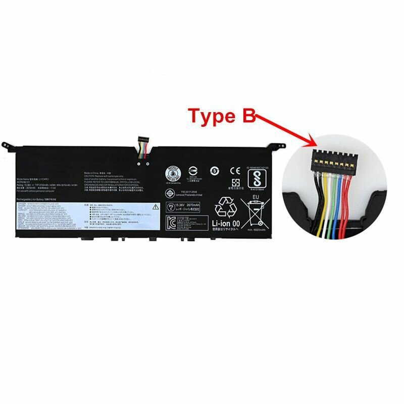 Аккумулятор MyPads для Lenovo IdeaPad 730S 730S-13IWL, type B L17L4PE1 L17S4PE1 928QA232H
