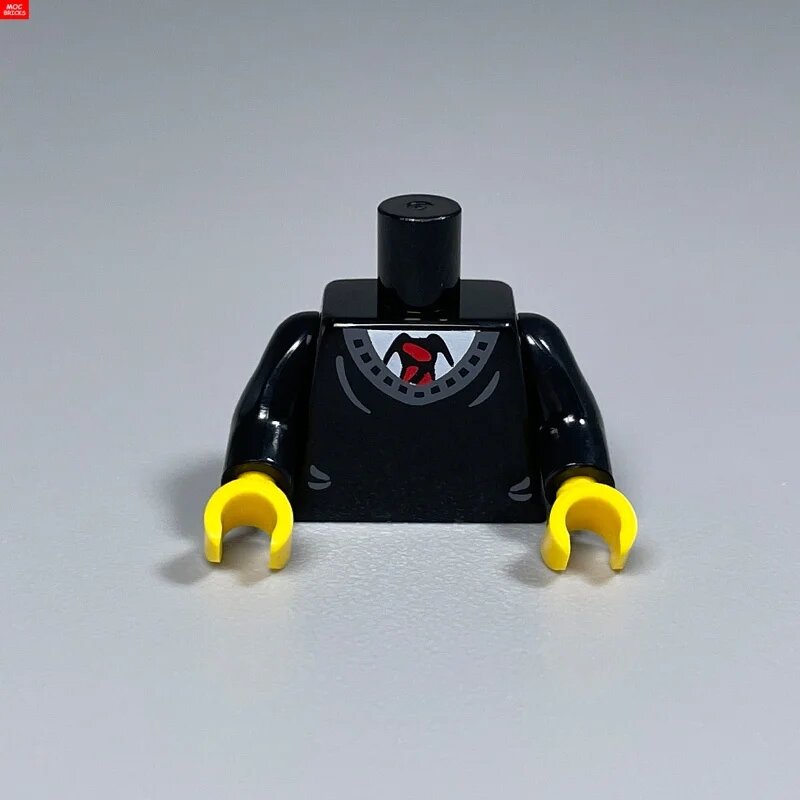 MOC BRICKS Пластиковые строительные блоки костюм шеф-повара Черный, 4017003