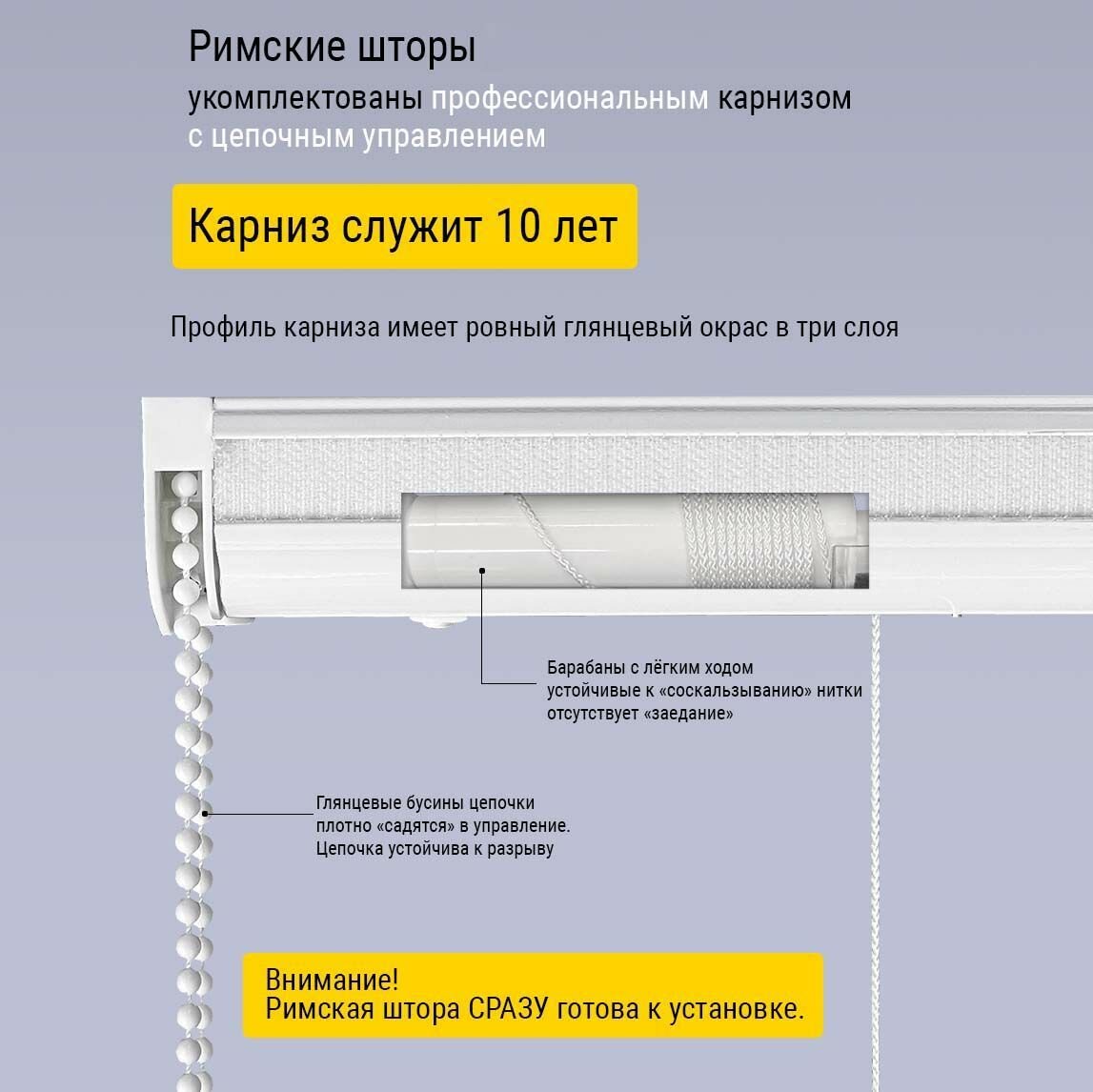 Римские шторы — фото 1