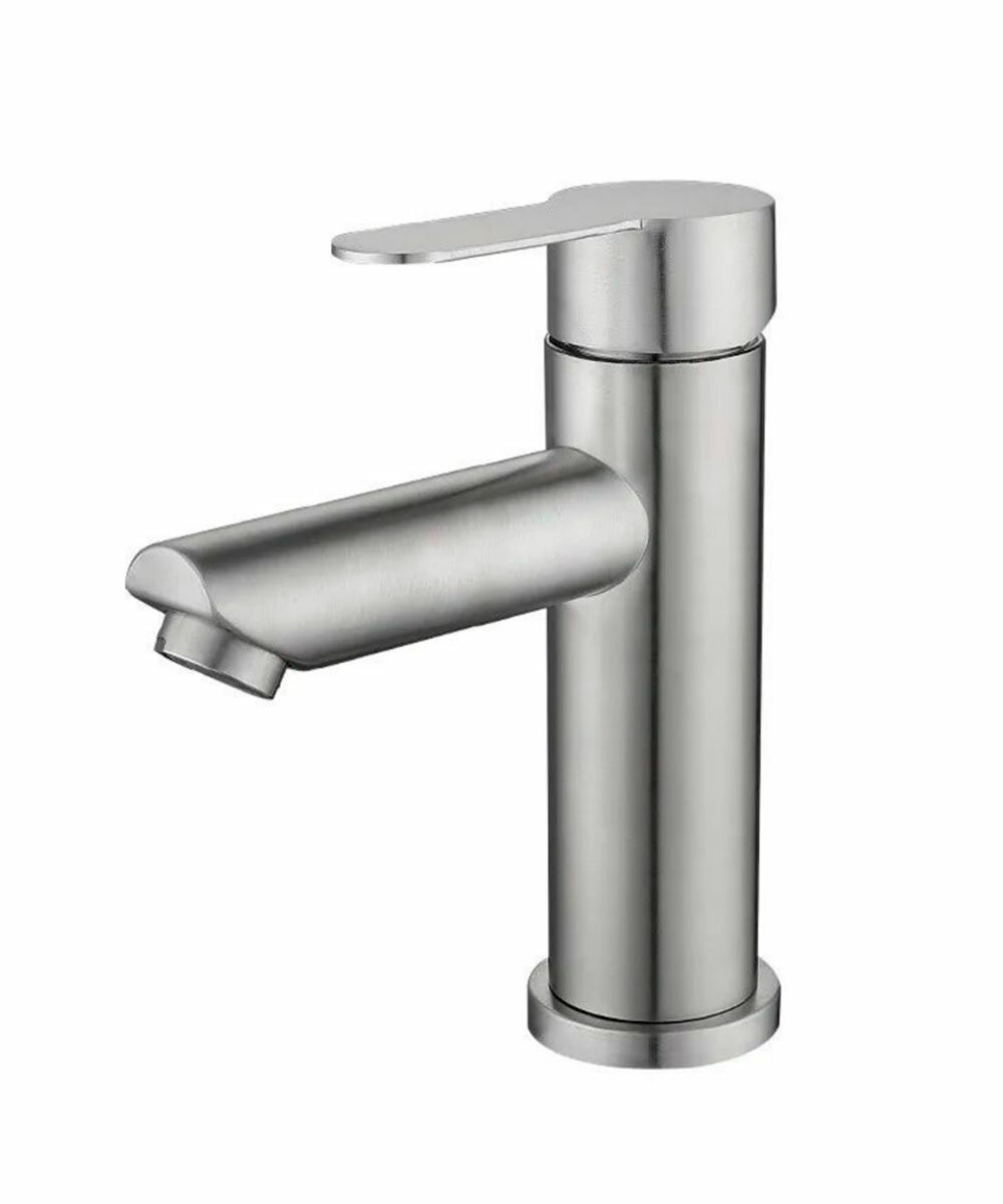 Смеситель для раковины и умывальника из нержавеющей стали от бренда Ganzer HN10032-G сатин