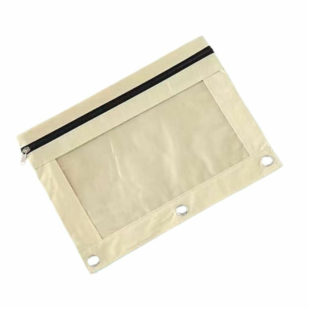 Пенал-косметичка сетчатый прозрачный универсальный (подарок ручка)