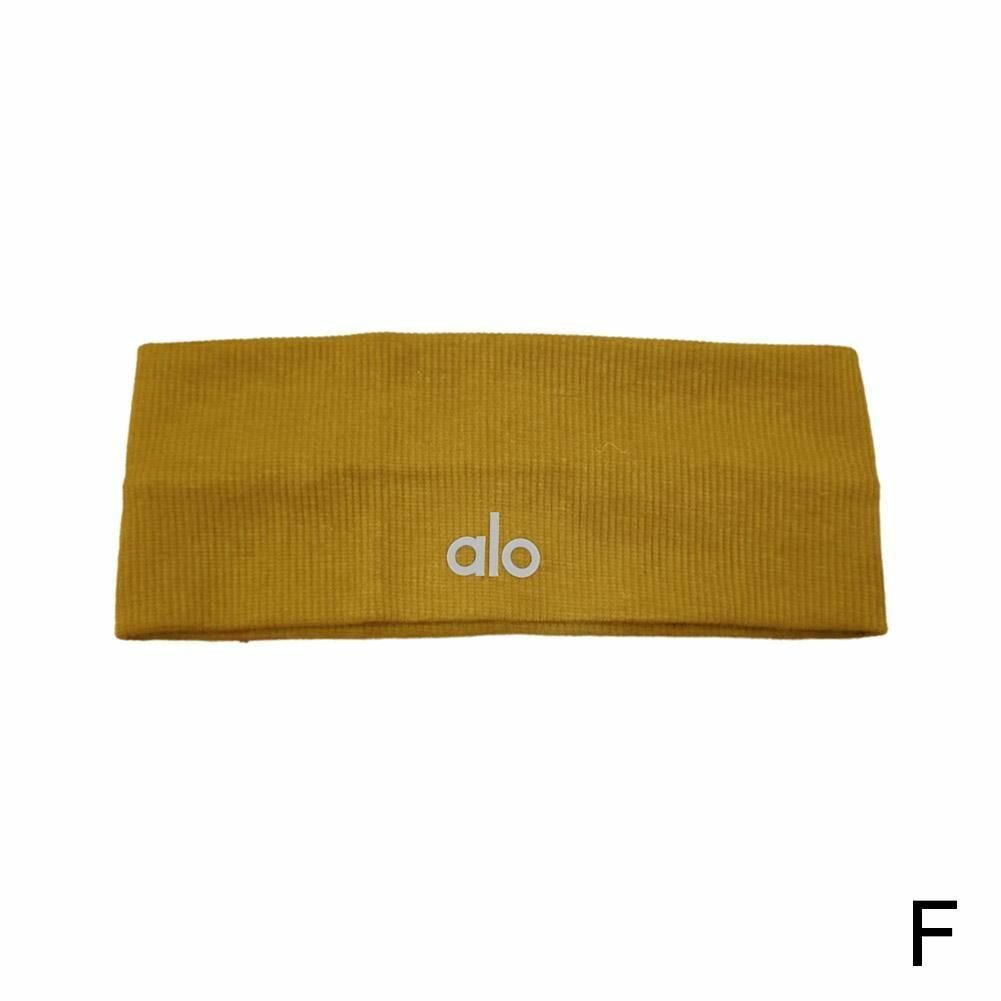 Расширенная однотонная повязка на голову для йоги Alo yoga