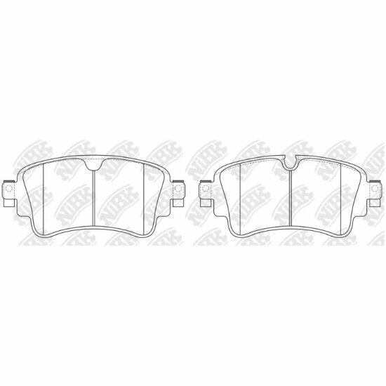 Колодки тормозные задние Nibk для AUDI Q7 (15-), 4шт, PN0697
