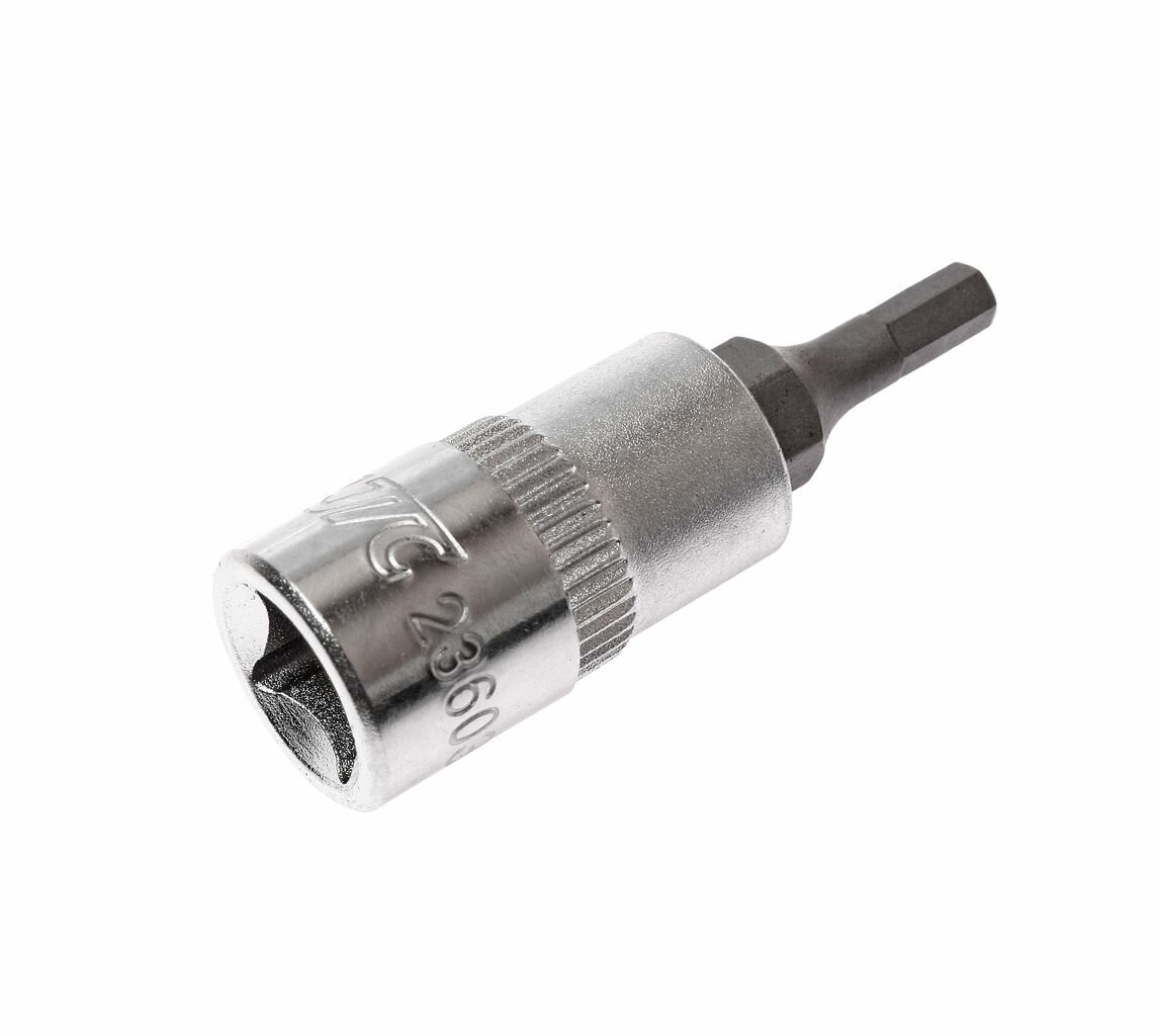 Головка торцевая бита со вставкой шестигранная HEX 1/4" х H3, L 37мм, арт JTC23603 JTC