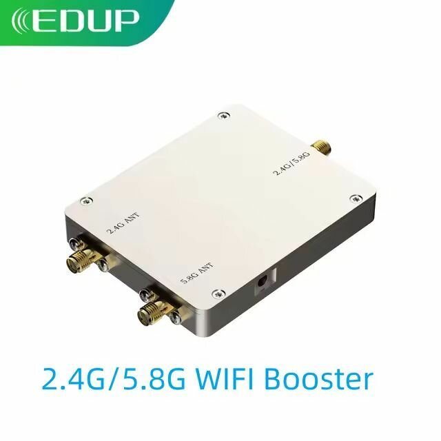 EDUP EP-AB031 8W 2.4/5.8 ГГц Мощный Двухдиапазонный Усилитель сигнала Wi-Fi маршрутизаторов, квадрокоптеров, дронов