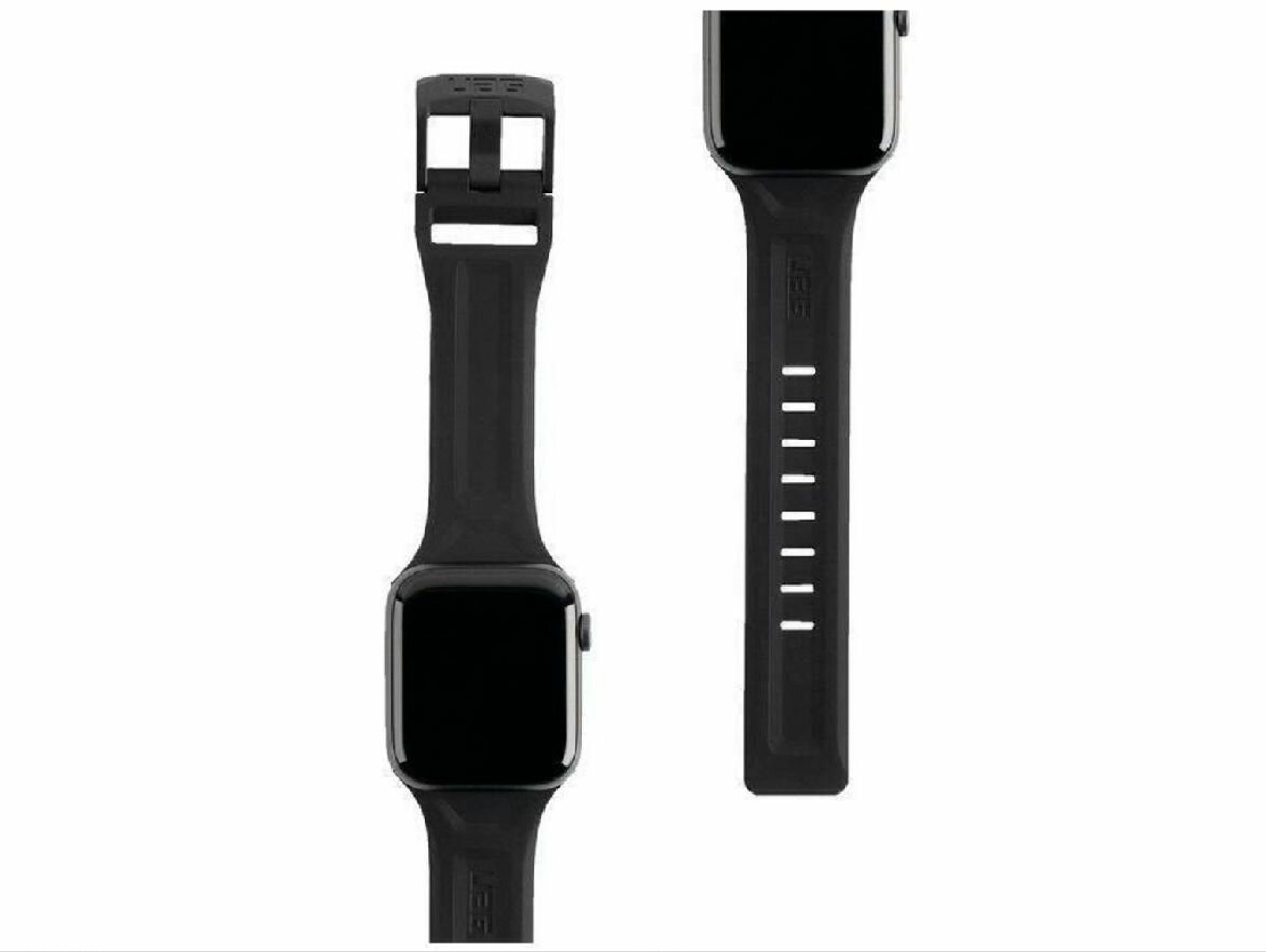 Ремень силиконовый UAG Scout Silicone для Apple Watch 41/40/38мм. чёрный (Black)