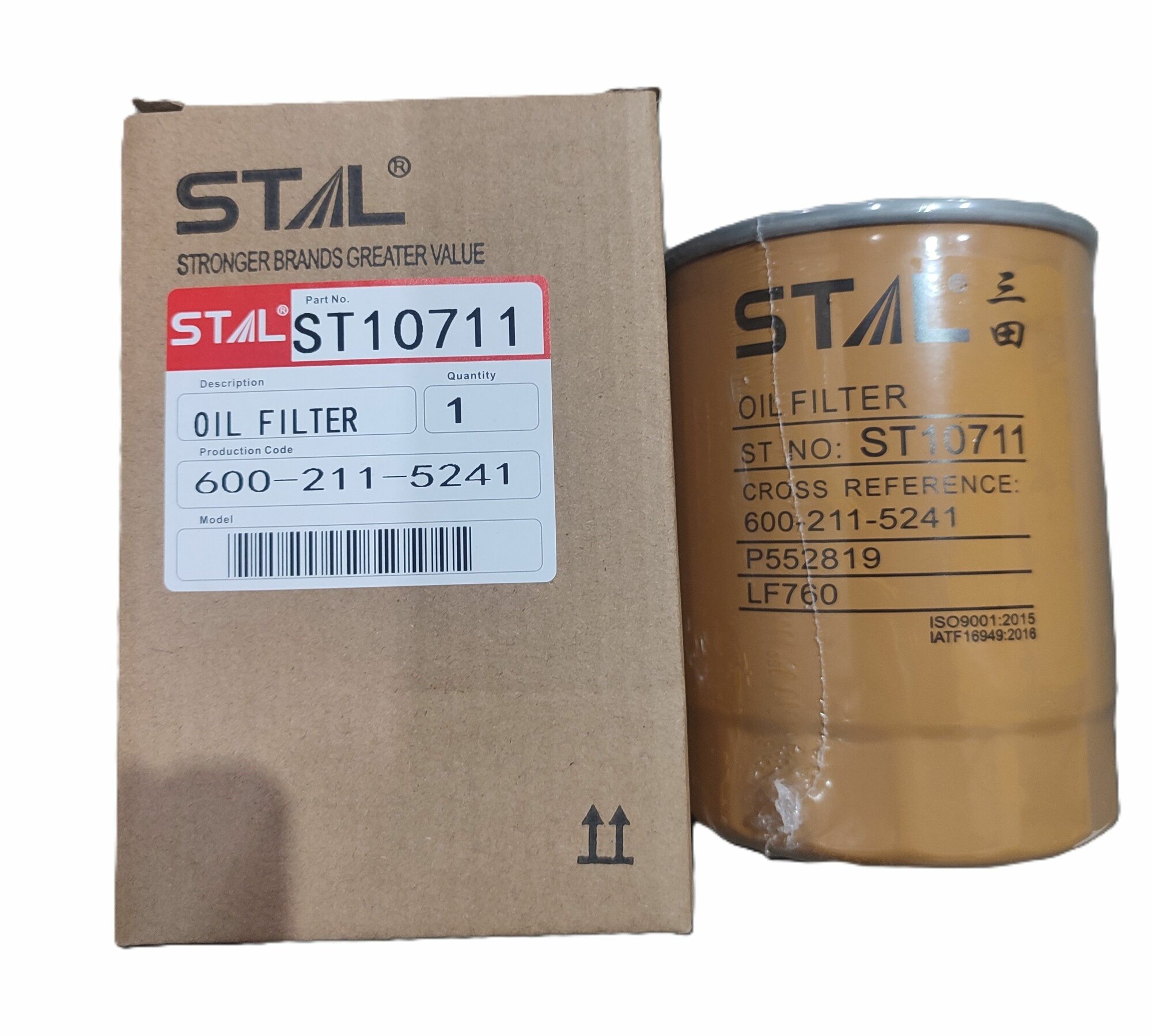 Фильтр масляный STAL ST10711 (LF760; 6002115240; 6002115241) Komatsu Mitsubishi Renault
