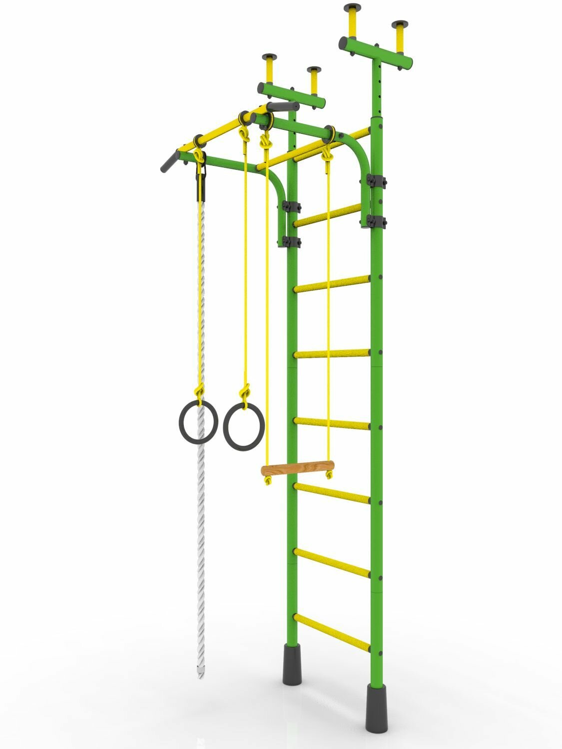 Шведская стенка Rokids Данди-2 зеленый, в распор нагрузка до 100 кг