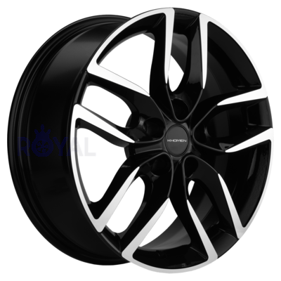 Литой колесный диск Khomen Wheels KHW1708 (Toyota C-HR) 6,5x17/5x114,3 ET45 D60,1 Black-FP