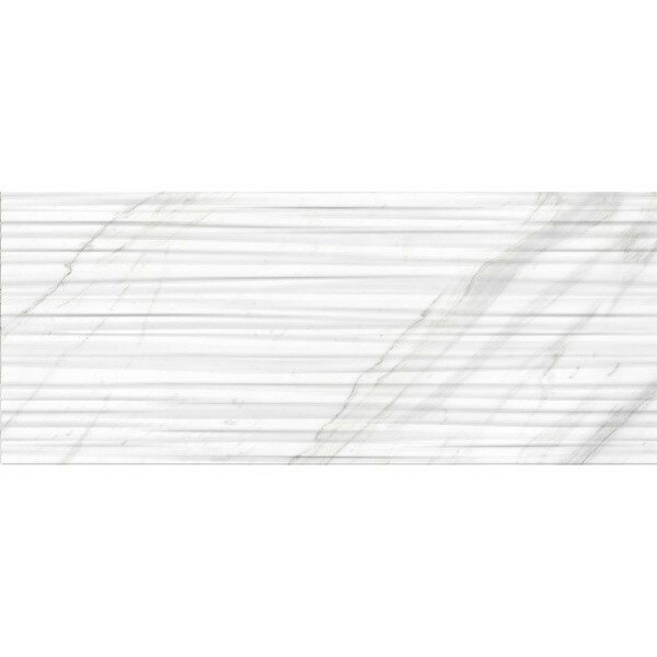 Керамическая плитка Gracia Ceramica Celia White 02 настенная 25x60 см белый для ванной комнаты Россия