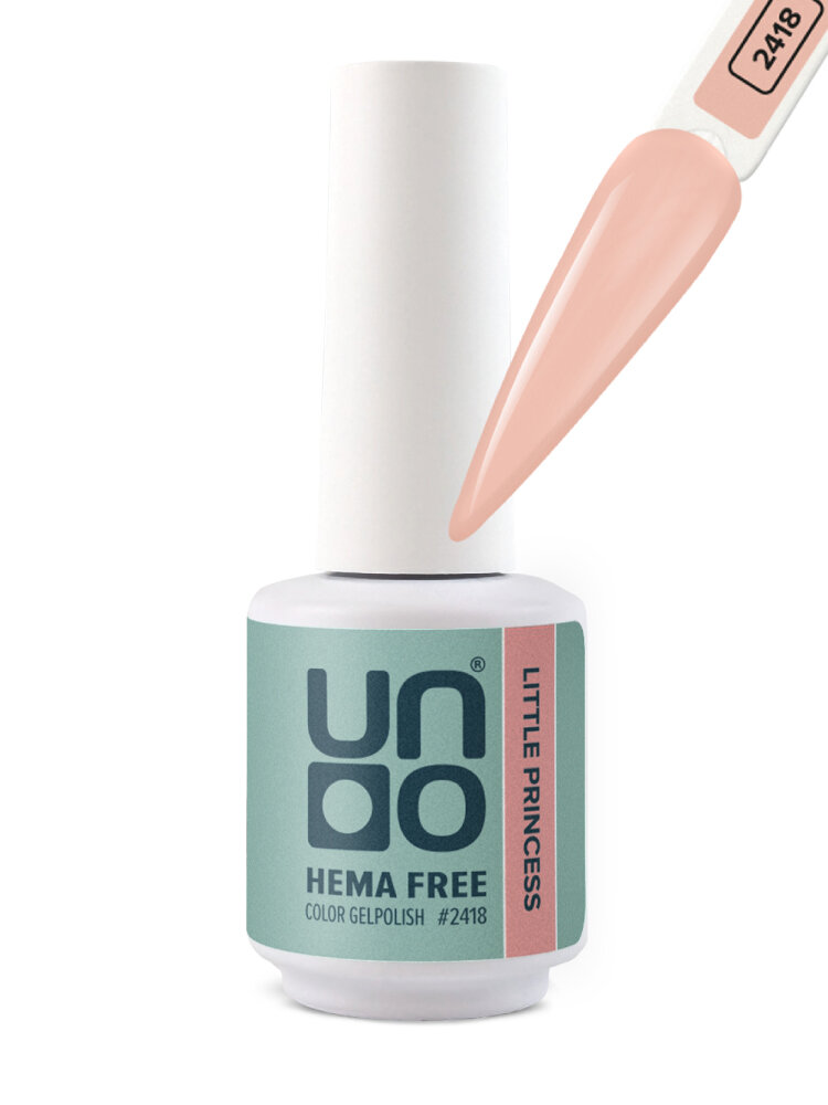 UNO, HEMA FREE, Гель-лак 2418 Маленькая принцесса - Little Princess, гипоаллергенный, 10 г