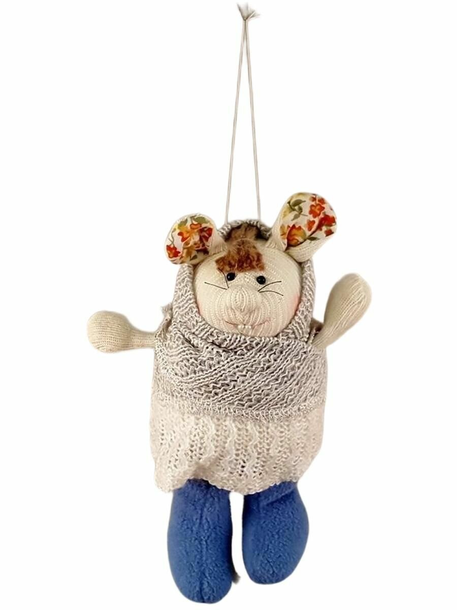 Кукла Мышка-подружка, текстильная, мягконабивная, игровая, подарочная, авторская, ручной работы