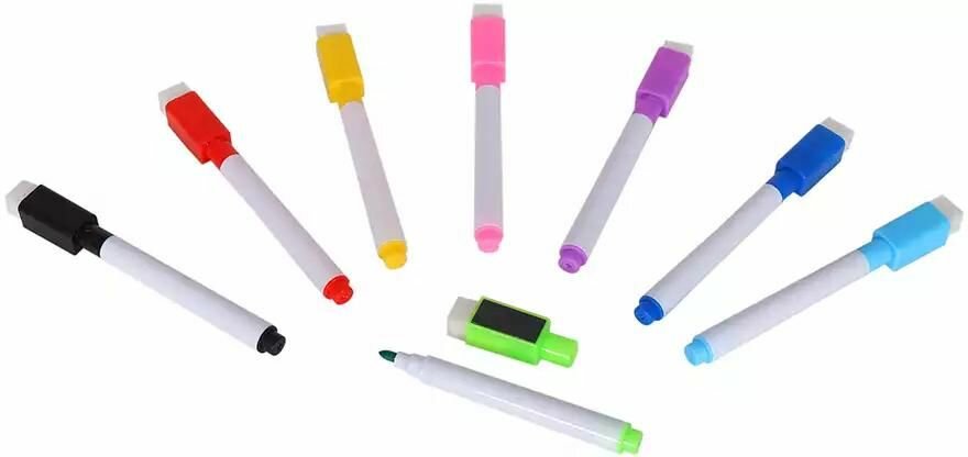 Набор маркеров КНР 8 цветов, на магнитах с губками