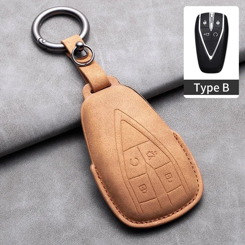 Кожаный Чехол Для Ключей От Машины С Пультом Дистанционного Управления Для Changan CS35PLUS CS35 Plus CS55 PLUS CS75 PLUS Ead.